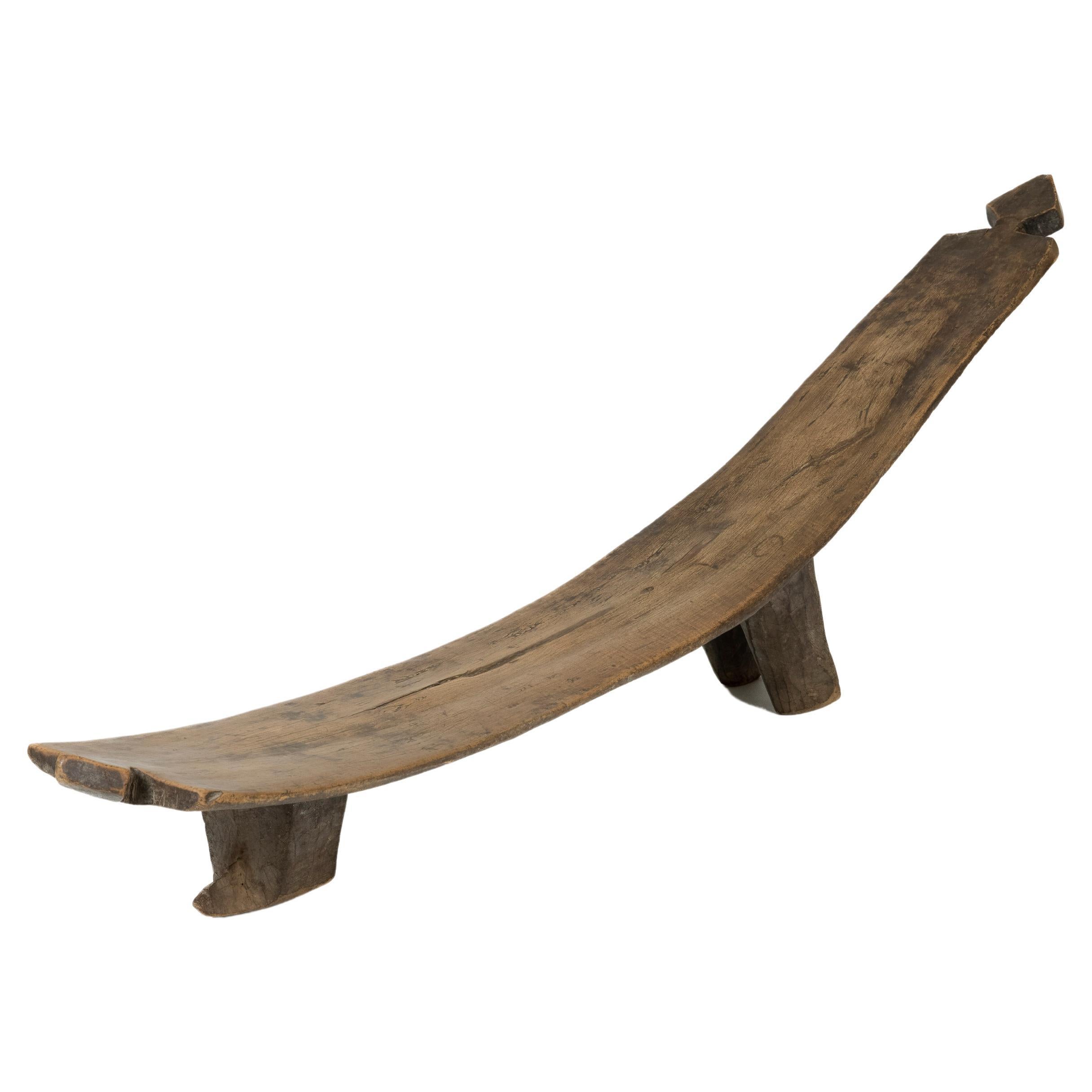 Primitive Hand Carved African Senufo Bench For Sale at 1stDibs