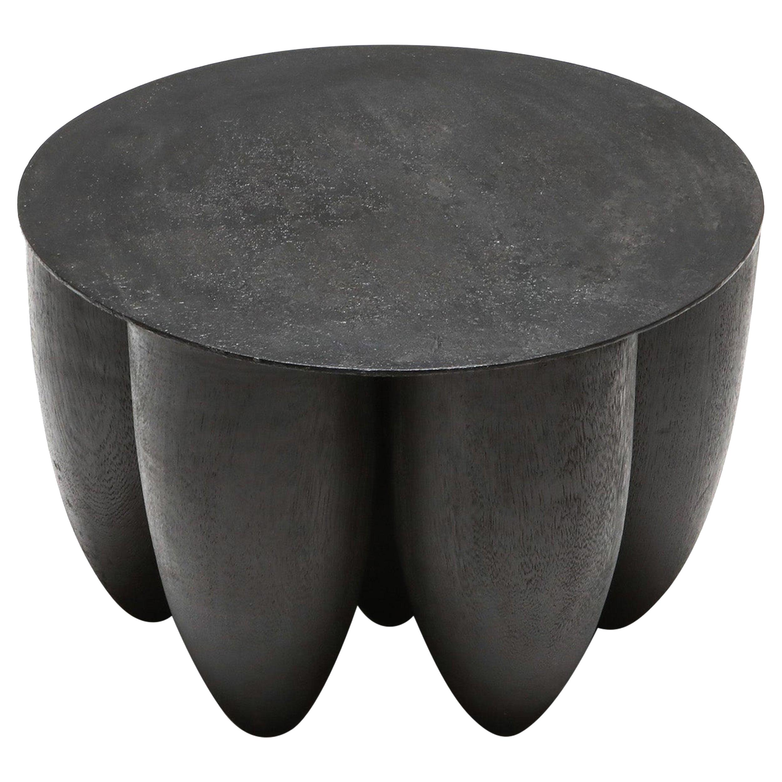 Senufo Coffee Table in Burnt and Waxed Iroko Wood by Arno Declercq at ...