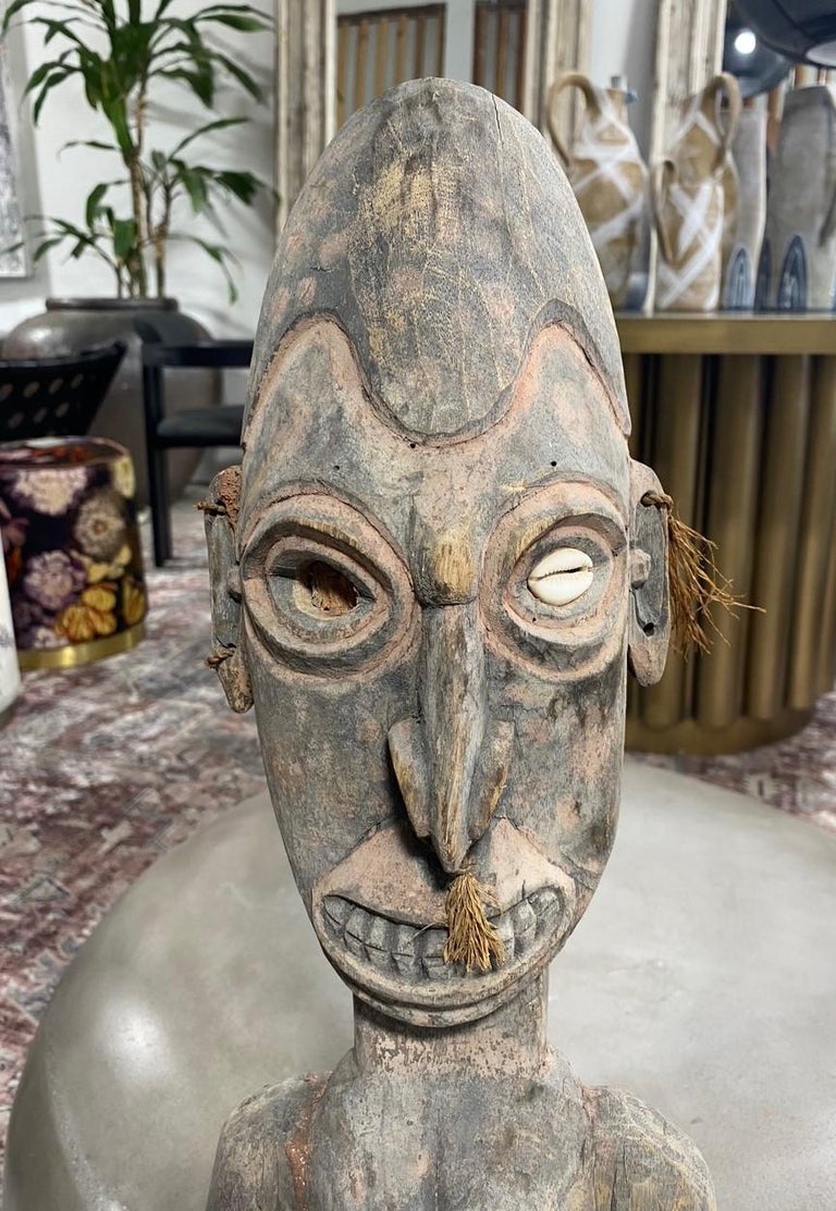 Sepik River Tribe Papua New Guinea Oceanic Wood Totem Spirit Figure For ...