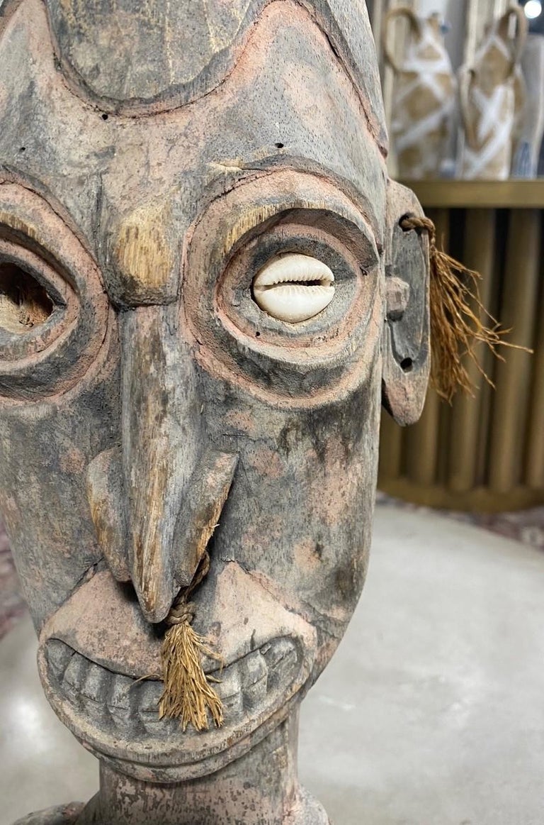 Sepik River Tribe Papua New Guinea Oceanic Wood Totem Spirit Figure For ...