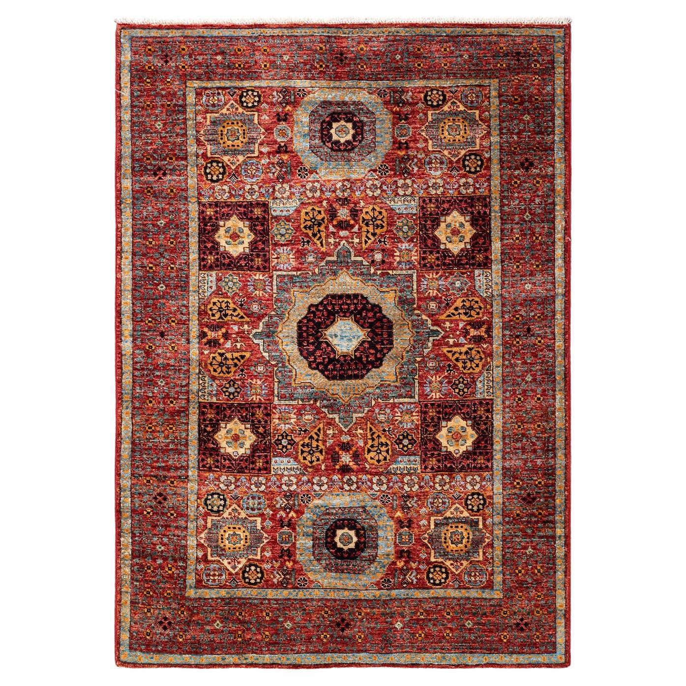 Serapi, One-of-a-kind hand knotted Runner Rug, Orange For Sale at 1stDibs