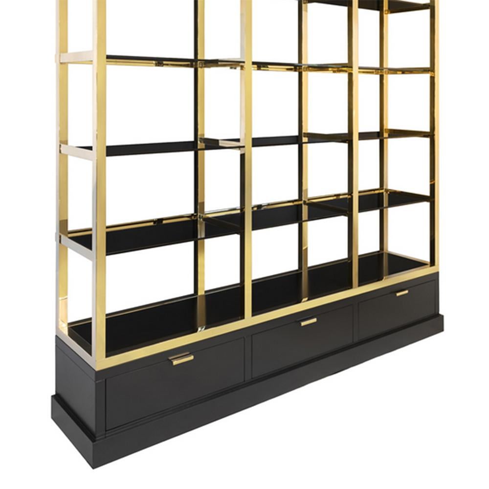 Serena Gold Bookcase For Sale at 1stDibs