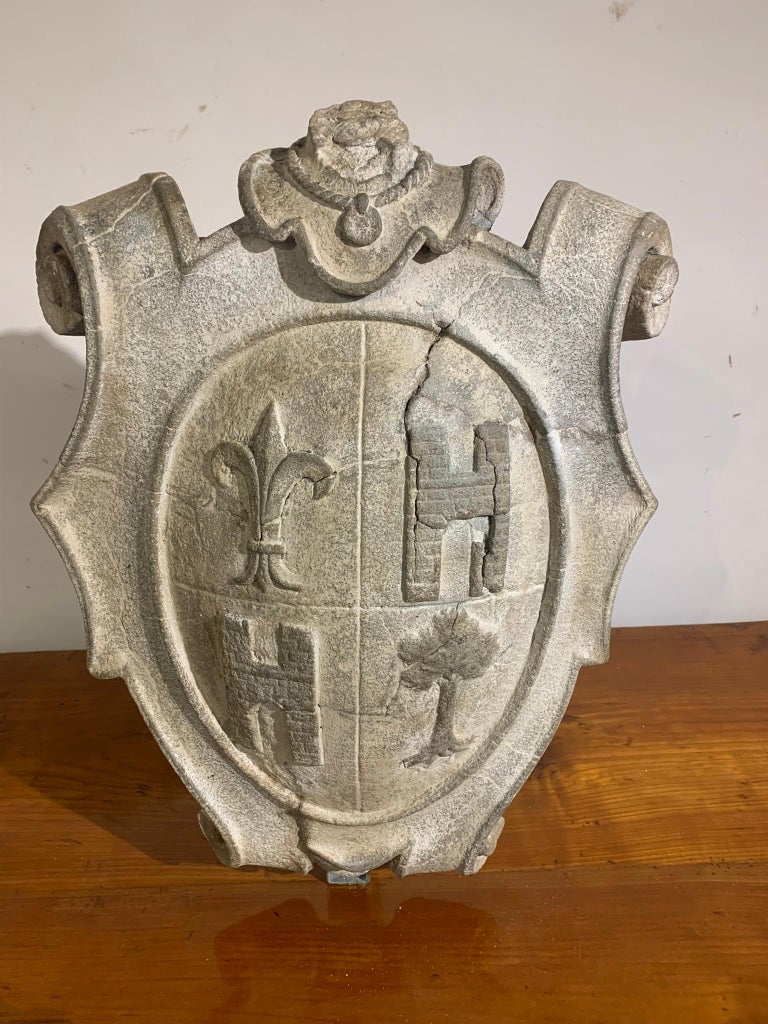 Serena Stone Heraldic Coat of Arms For Sale at 1stDibs