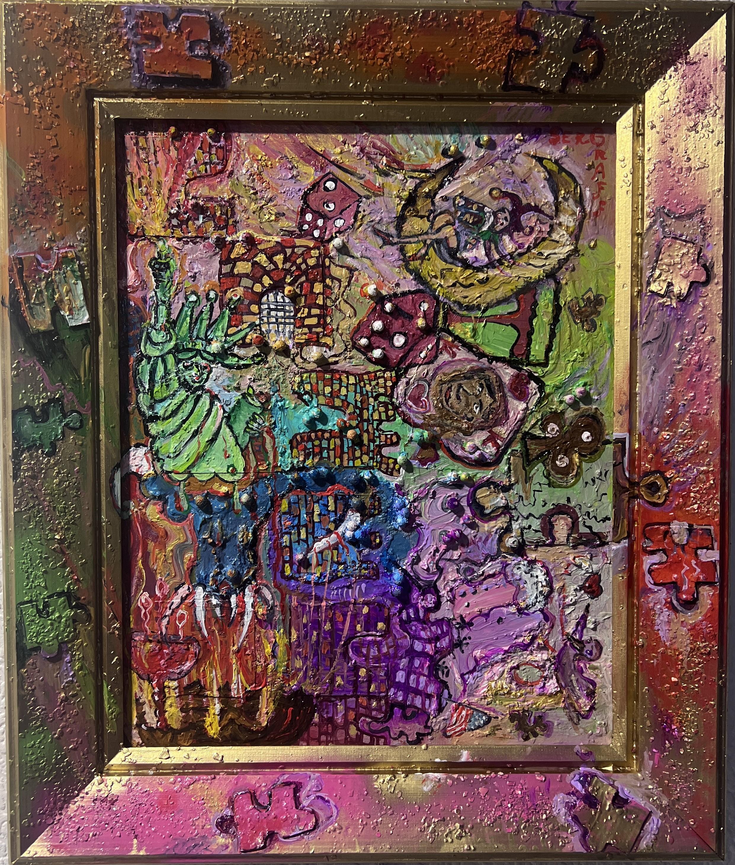 Serg Graff - Serg Graff Original Abstract Textured Painting "American ...