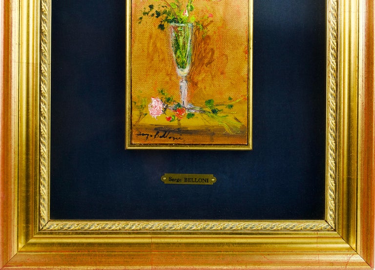 Serge Belloni, Bouquet in Champagne Glass, France, 1980s For Sale at ...