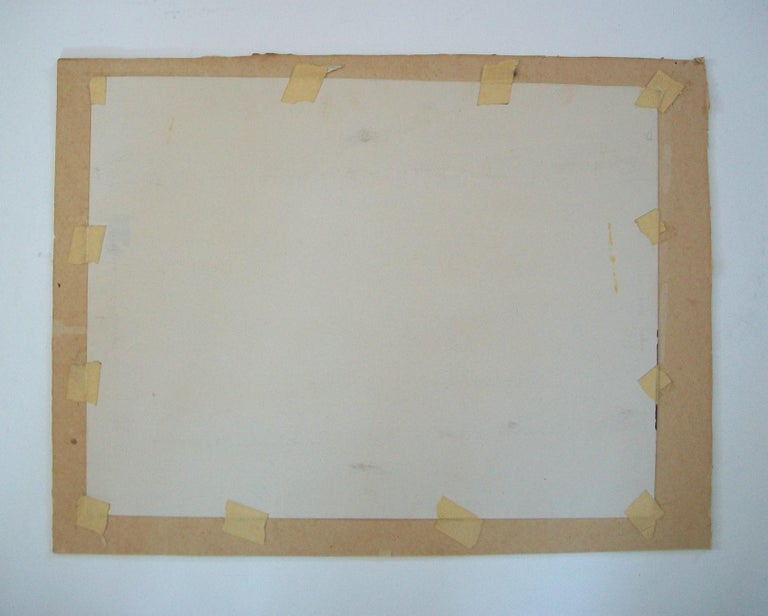 Serge Paquet 'Paque', Midcentury Abstract Painting, Canada, circa 1970s ...