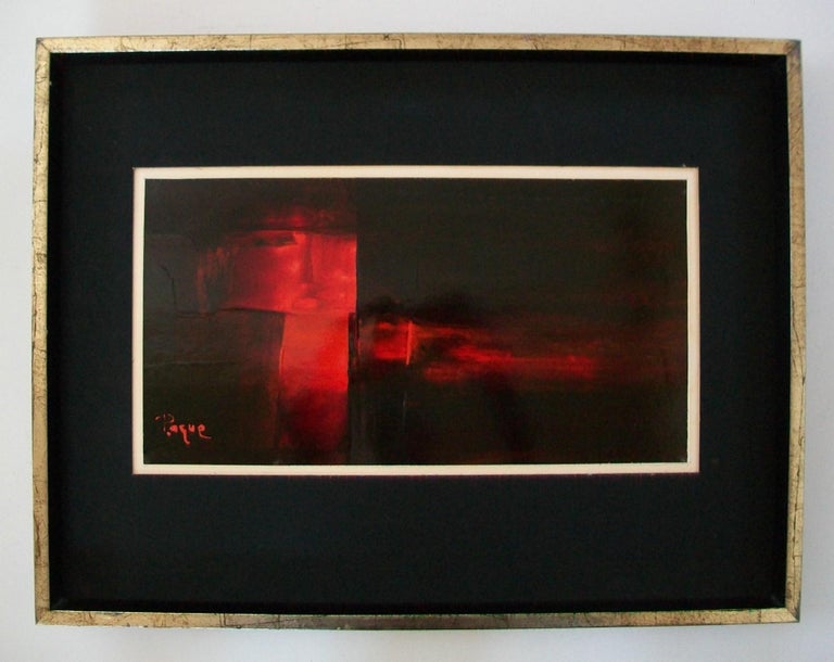 SERGE PAQUET (PAQUE) - Mid Century Abstract Painting - Canada - Circa ...
