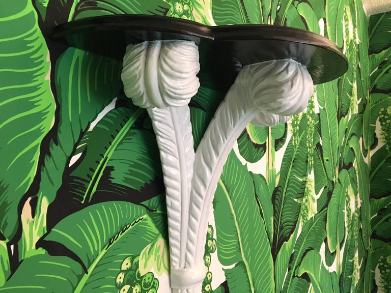 Serge Roche Plume Wall Brackets in the Manner of Dorothy Draper at 1stDibs