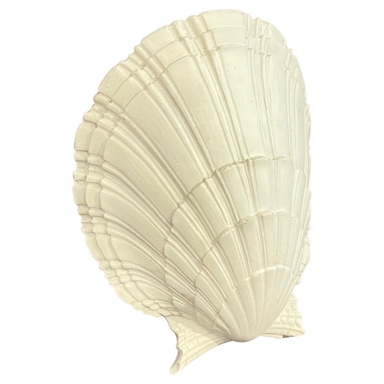 Serge Roche single plaster shell applique 1935. Free shipping For Sale ...