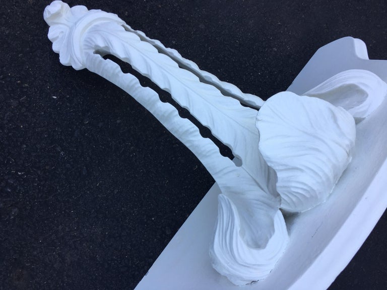 Serge Roche Style Plaster Wall Console Table Bracket Shelf For Sale at ...