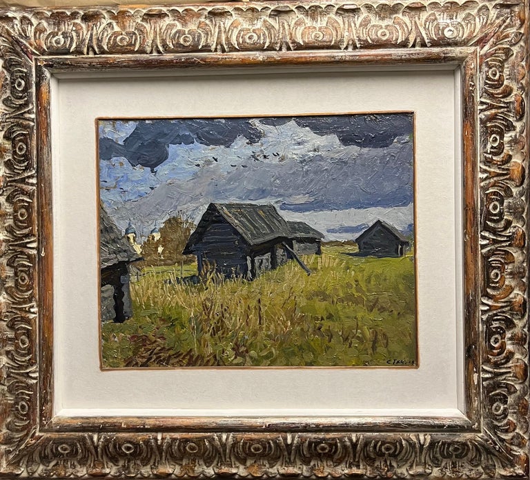 Sergej Tkachev - "The storm arrives" Oil cm.50 x 40 1981 For Sale at ...