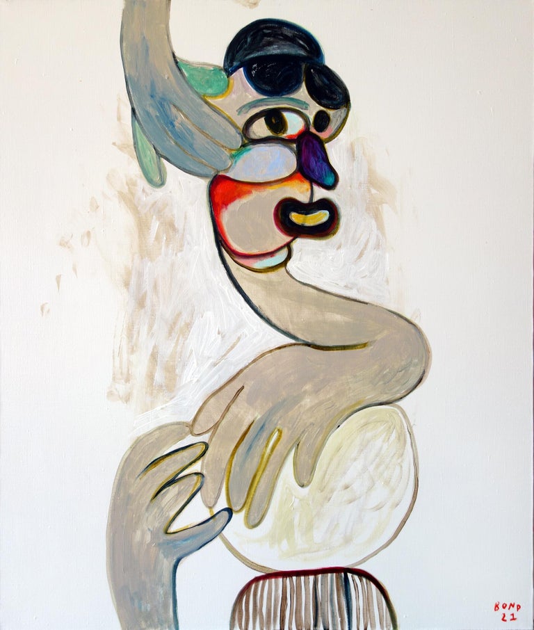 Sergey Bondarev - Gloves 1. Portrait Painting Acrylic Grey Luxury ...