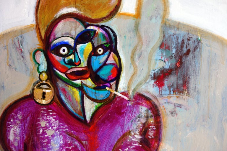 Sergey Bondarev - Love at First sight. Acrylic Canvas Color Floral ...