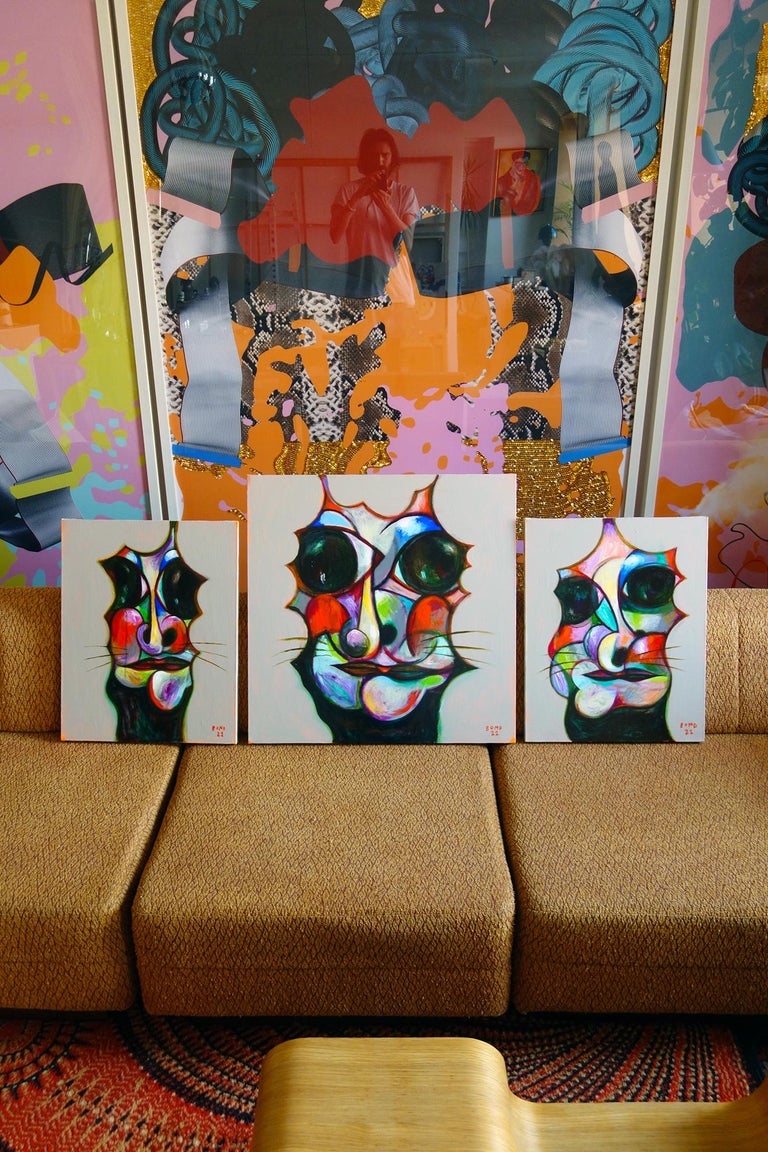 Sergey Bondarev - Royal Poodle . Portrait Dog Cat Acrylic Face Modern ...