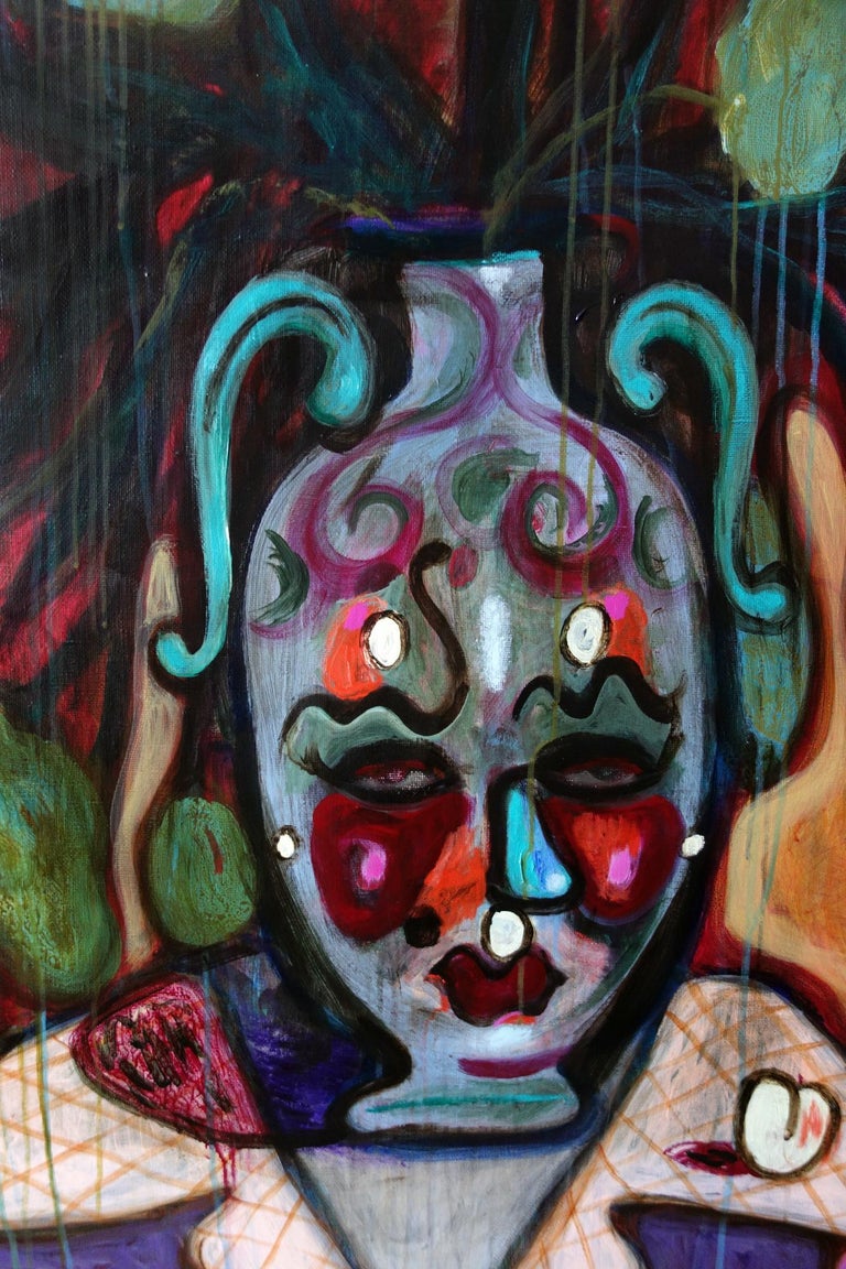 Sergey Bondarev - Still Life with a drunk Vase . Portrait Painting ...