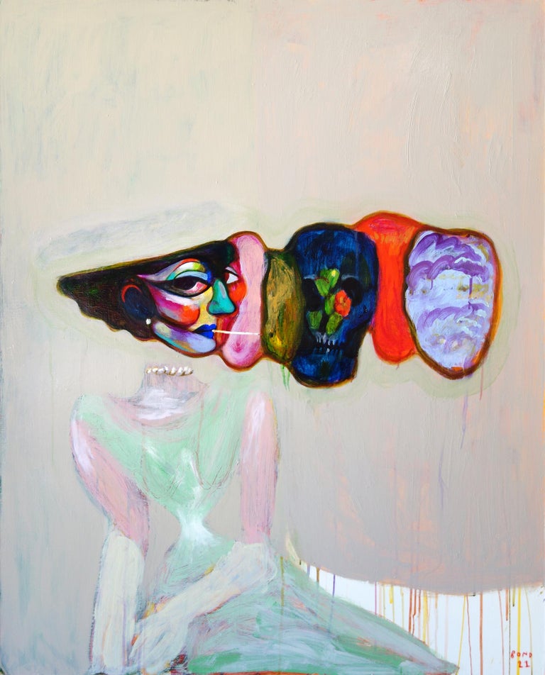 Sergey Bondarev - What I think about you . Portrait Painting Acrylic ...