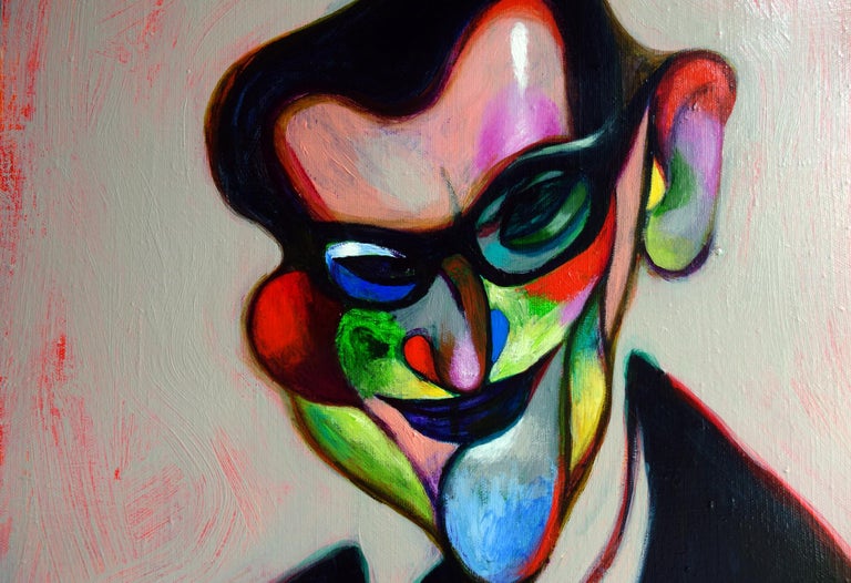 Sergey Bondarev - Yves Saint Laurent . Painting Portrait YSL Acrylic ...