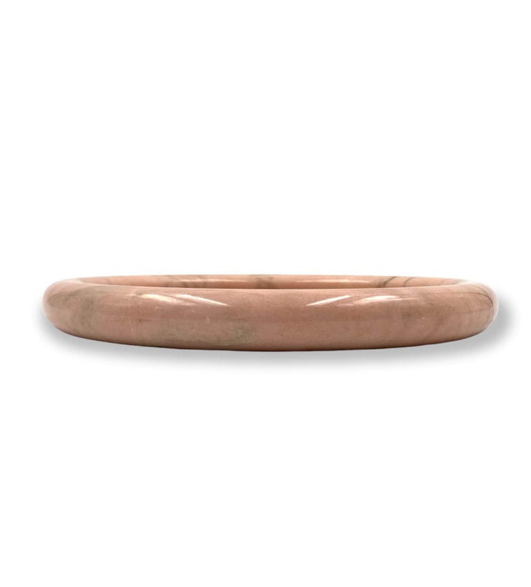 Sergio Asti, Pink Portuguese Marble Centerpiece / Tray, Up&Up Italy ...