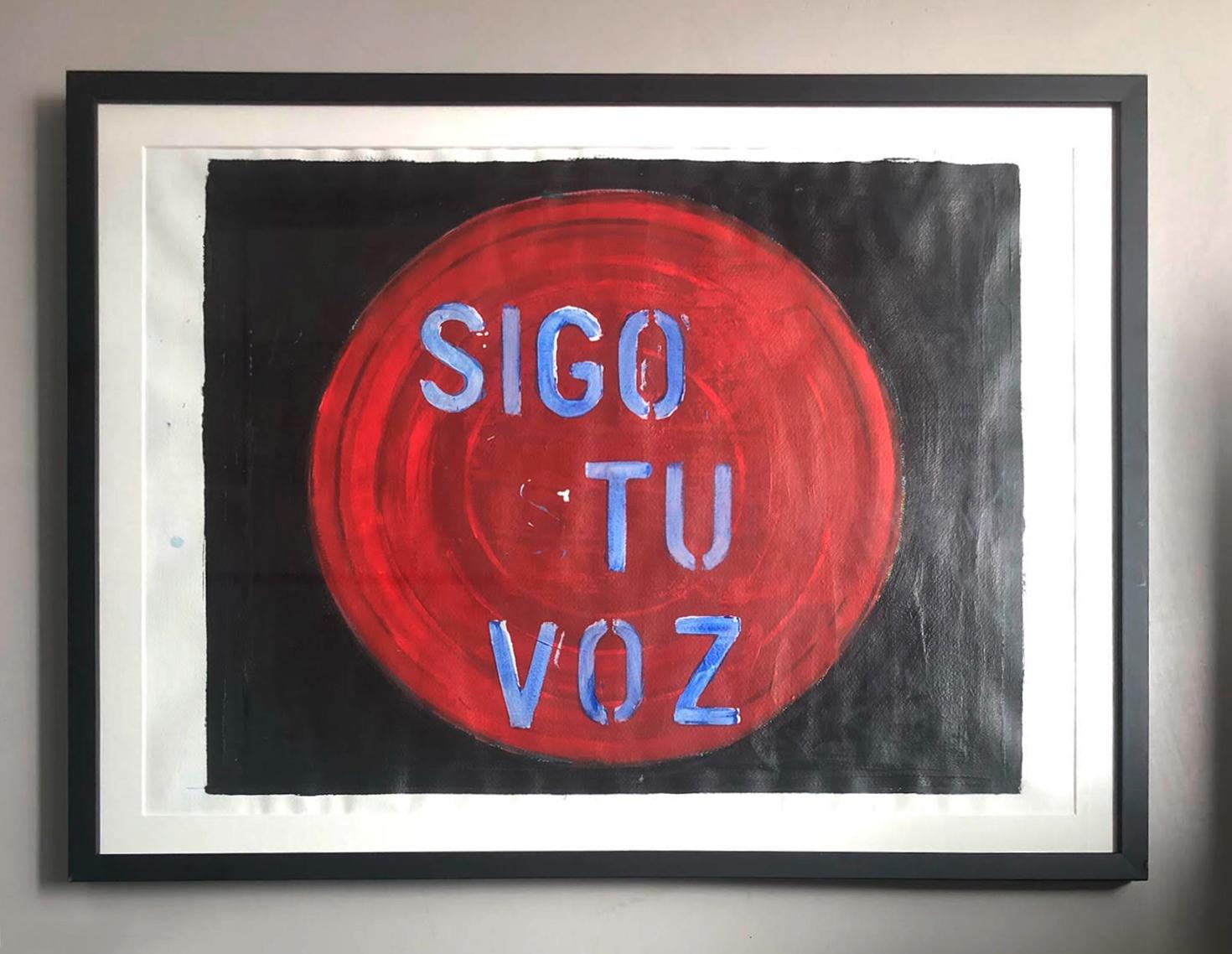 Sergio Bazan - Solo and Sigo tu voz, Paintings. Diptych, From the Chaleco Quimico series For ...