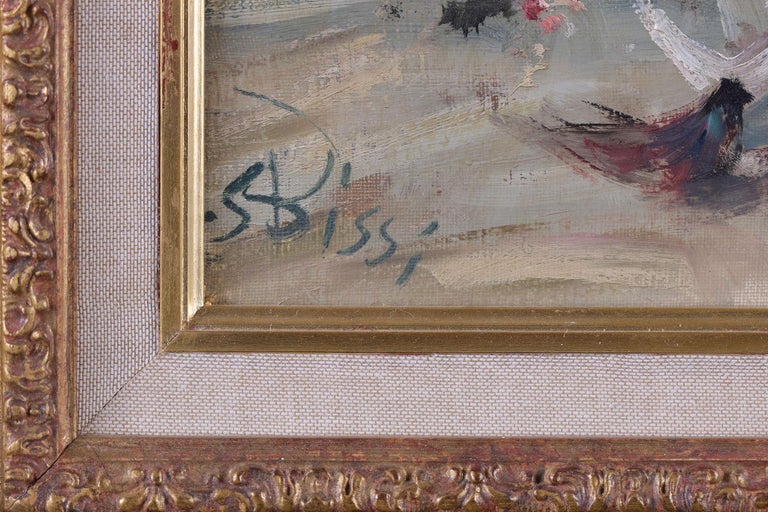 sergio bissi - Figures in a Courtyard For Sale at 1stDibs