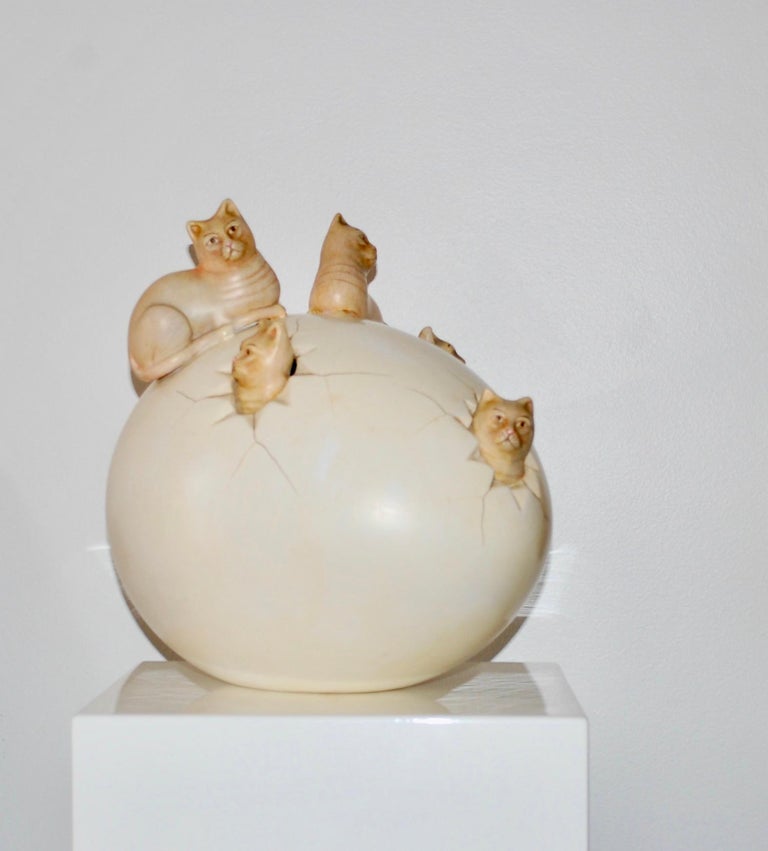 Sergio Bustamante - Cats Hatching From Egg For Sale at 1stDibs