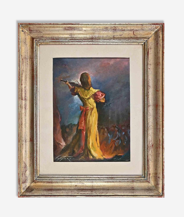 Sergio Capitani - A Violin Concert - Oil on Board by Sergio Capitani ...