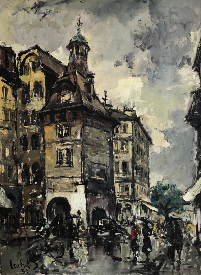 Sergio Cecchi - The lively Place of Molard, Geneva For Sale at 1stDibs