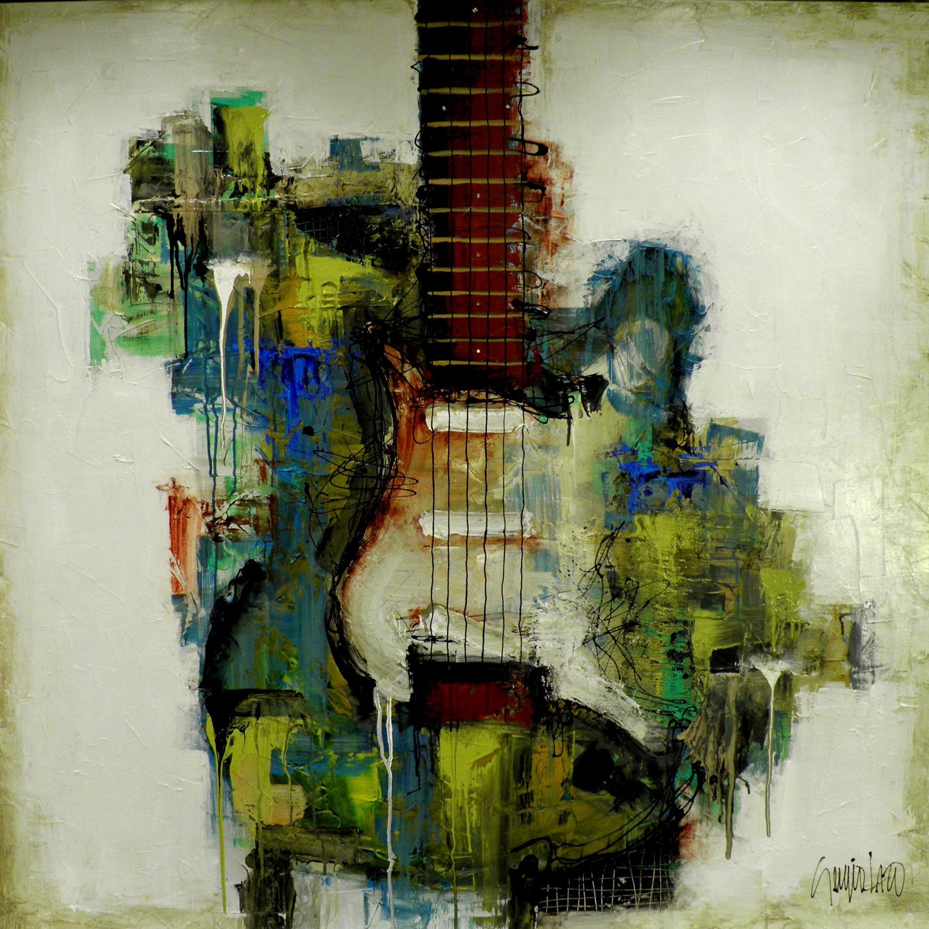 Sergio Lazo - The Answer, Mixed Media on Canvas For Sale at 1stDibs