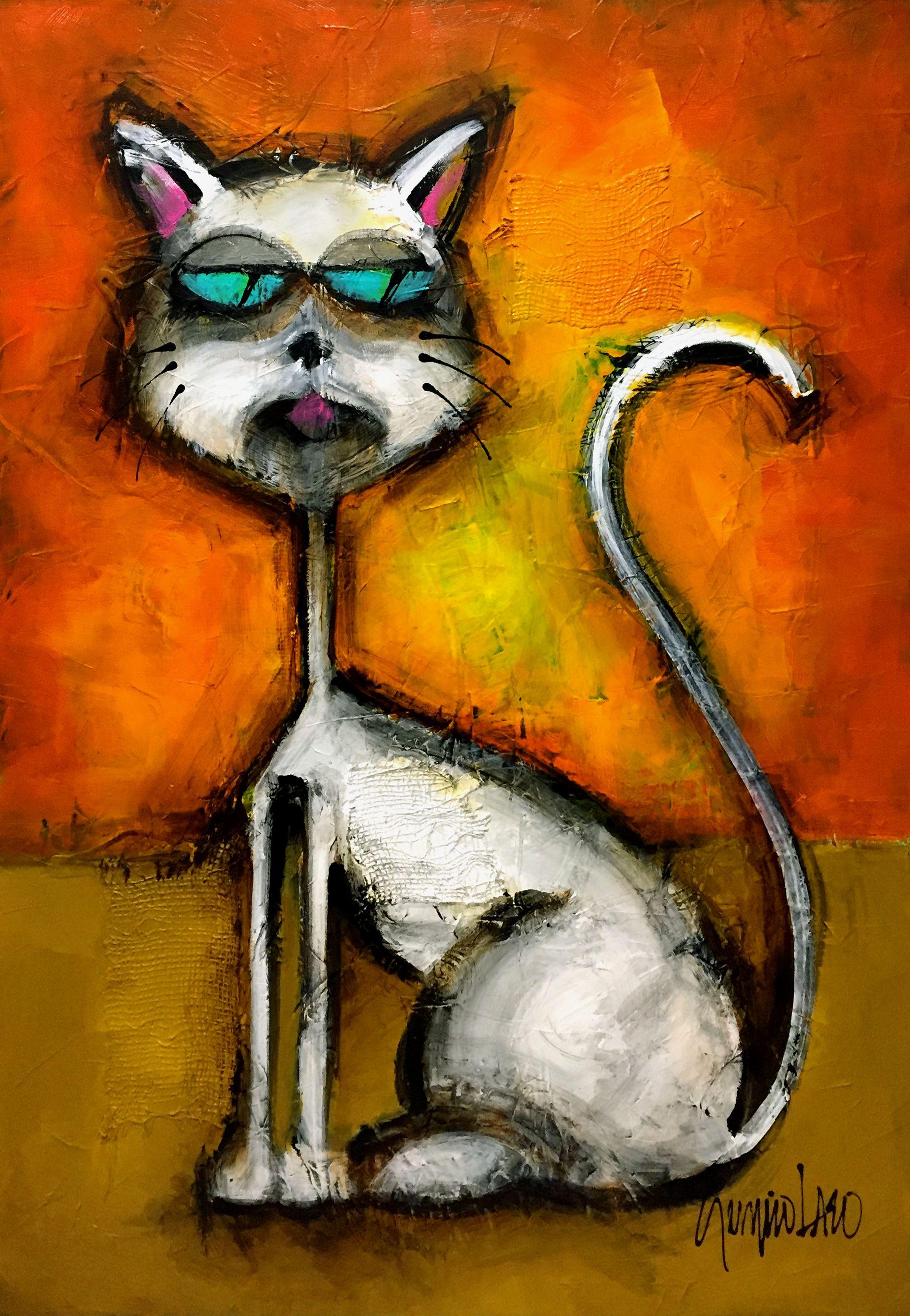 Sergio Lazo - Holding On, Painting, Acrylic on Canvas For Sale at 1stDibs