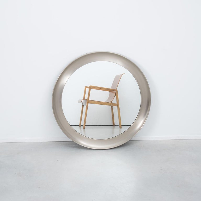 Sergio Mazza Narcisso Round Nickel Mirror Artemide, Italy, 1960 For ...