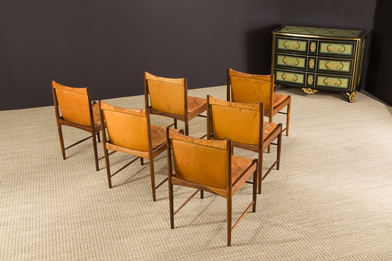 Sergio Rodrigues for Oca Jacaranda and Leather Cantu Chairs, c 1959 ...