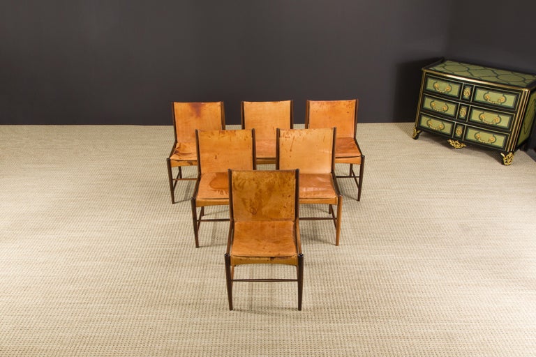 Sergio Rodrigues for Oca Jacaranda and Leather Cantu Chairs, c 1959 ...