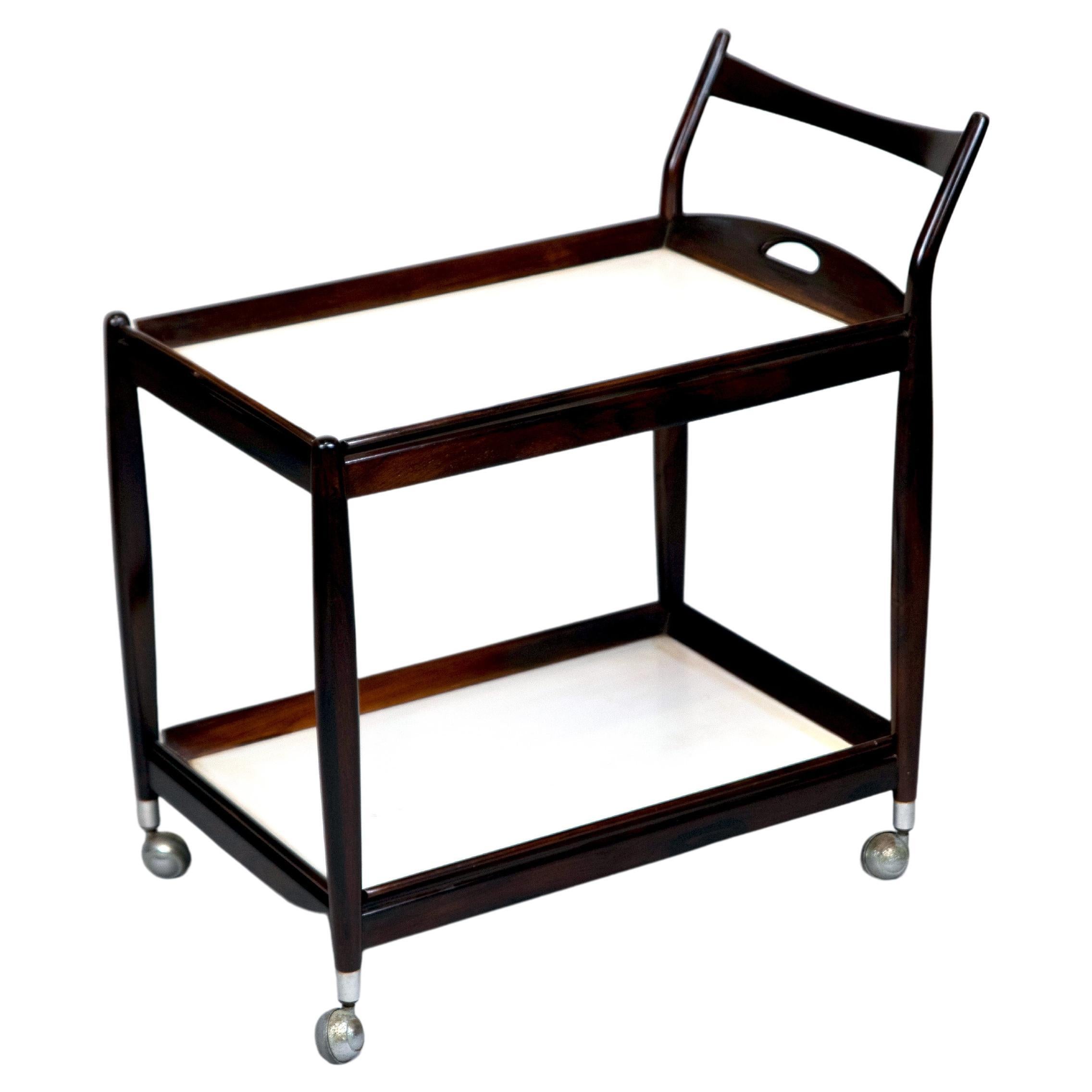 Fruitwood Tea Trolley at 1stDibs