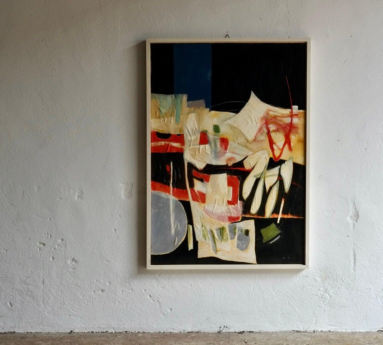 Sergio Zen '1936' Mixed Media On Canvas, 1980 For Sale at 1stDibs