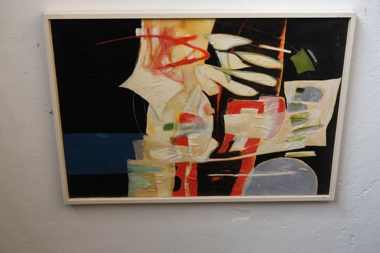 Sergio Zen '1936' Mixed Media On Canvas, 1980 For Sale at 1stDibs