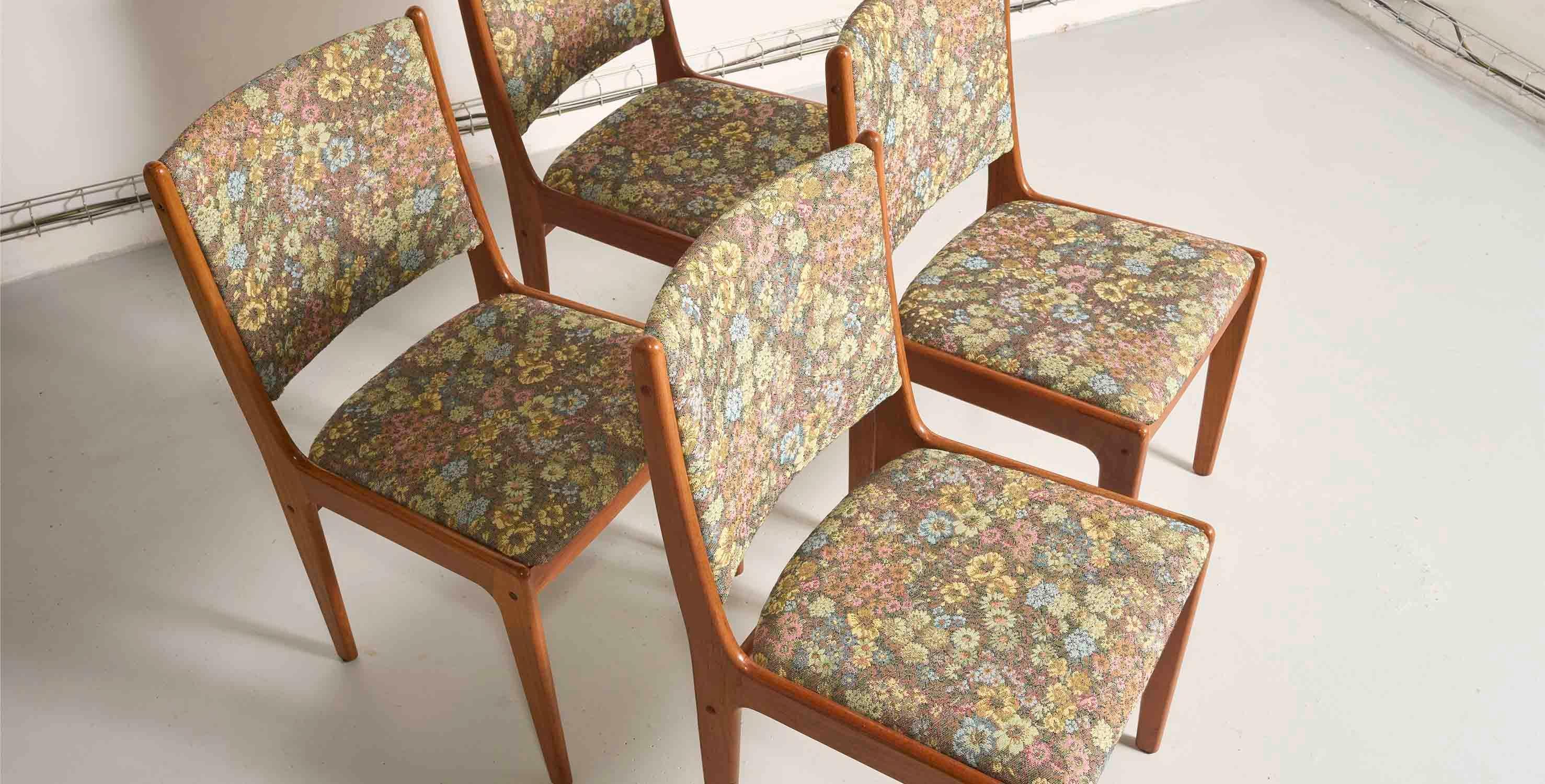 Series of 4 vintage Scandinavian chairs, dating 1960s (Sold ...