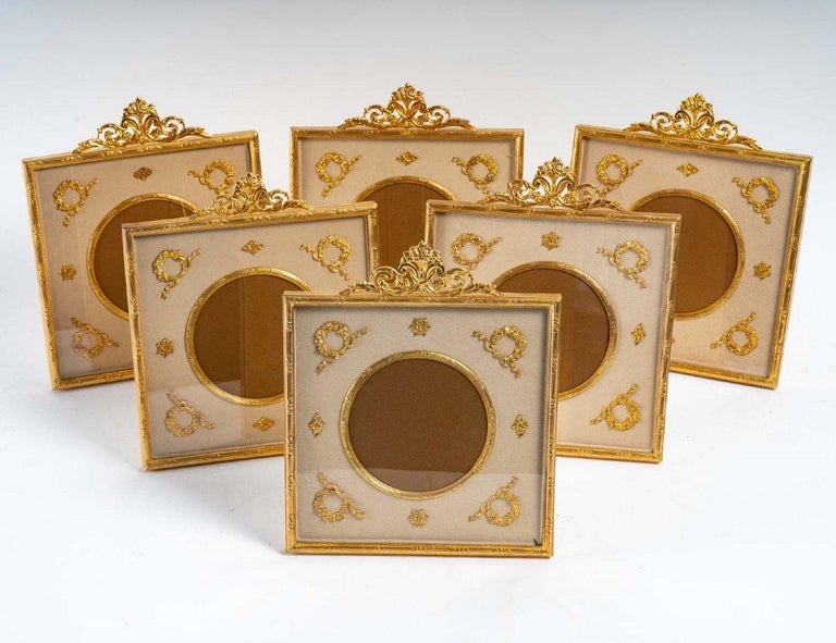 Series of Gilded Bronze Photo Frames, Late 19th Century For Sale at 1stDibs