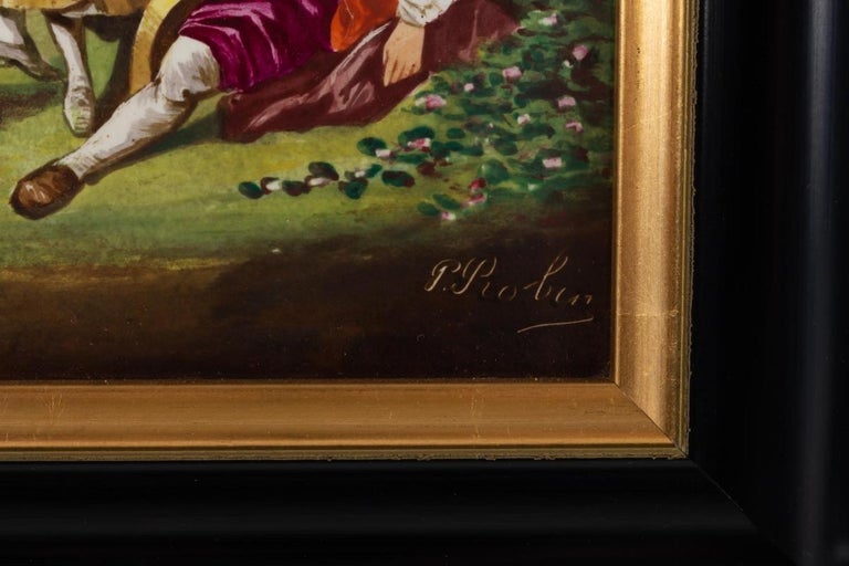 Series of Porcelain Plates Signed ROBIN at 1stDibs