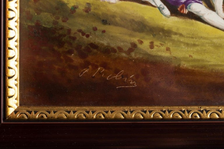 Series of Porcelain Plates Signed ROBIN at 1stDibs