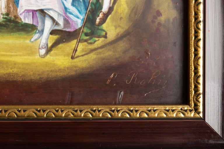 Series of Porcelain Plates Signed ROBIN at 1stDibs