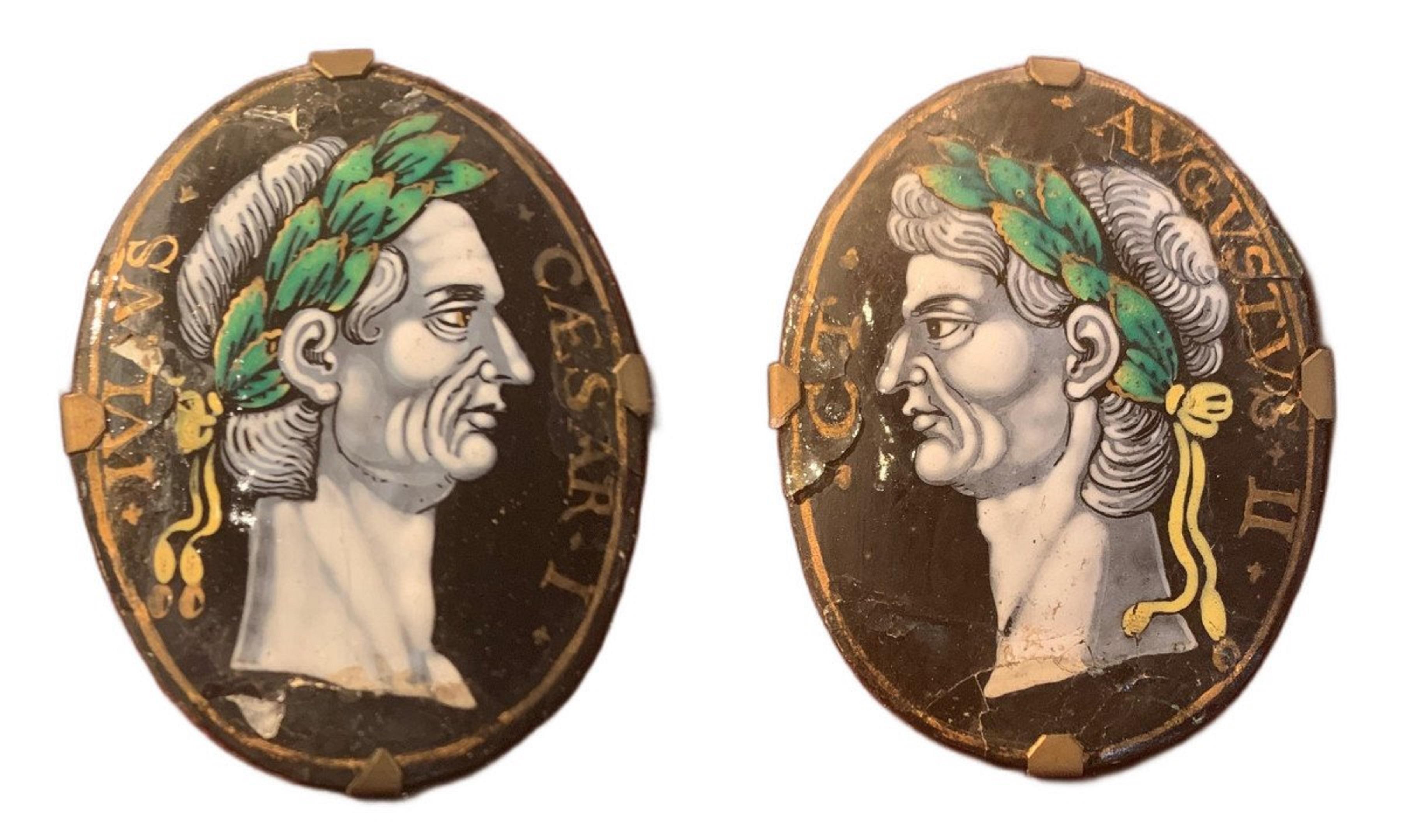 Series of Roman Emperors Enamels of Limoges 17th Century For Sale at ...