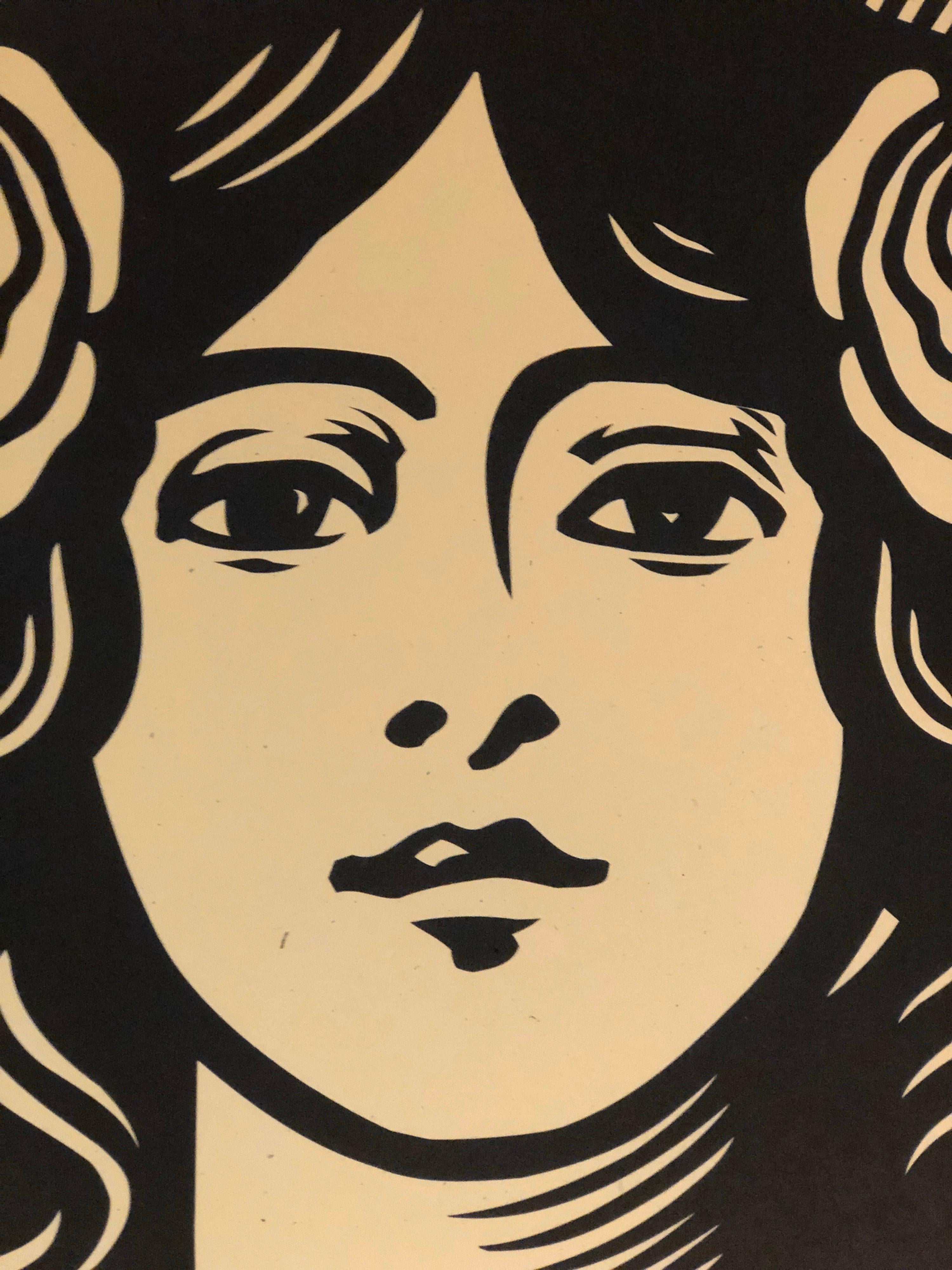 Serigraphy "Make ART not War" Shepard Fairey 'born in 1970' Signed with ...