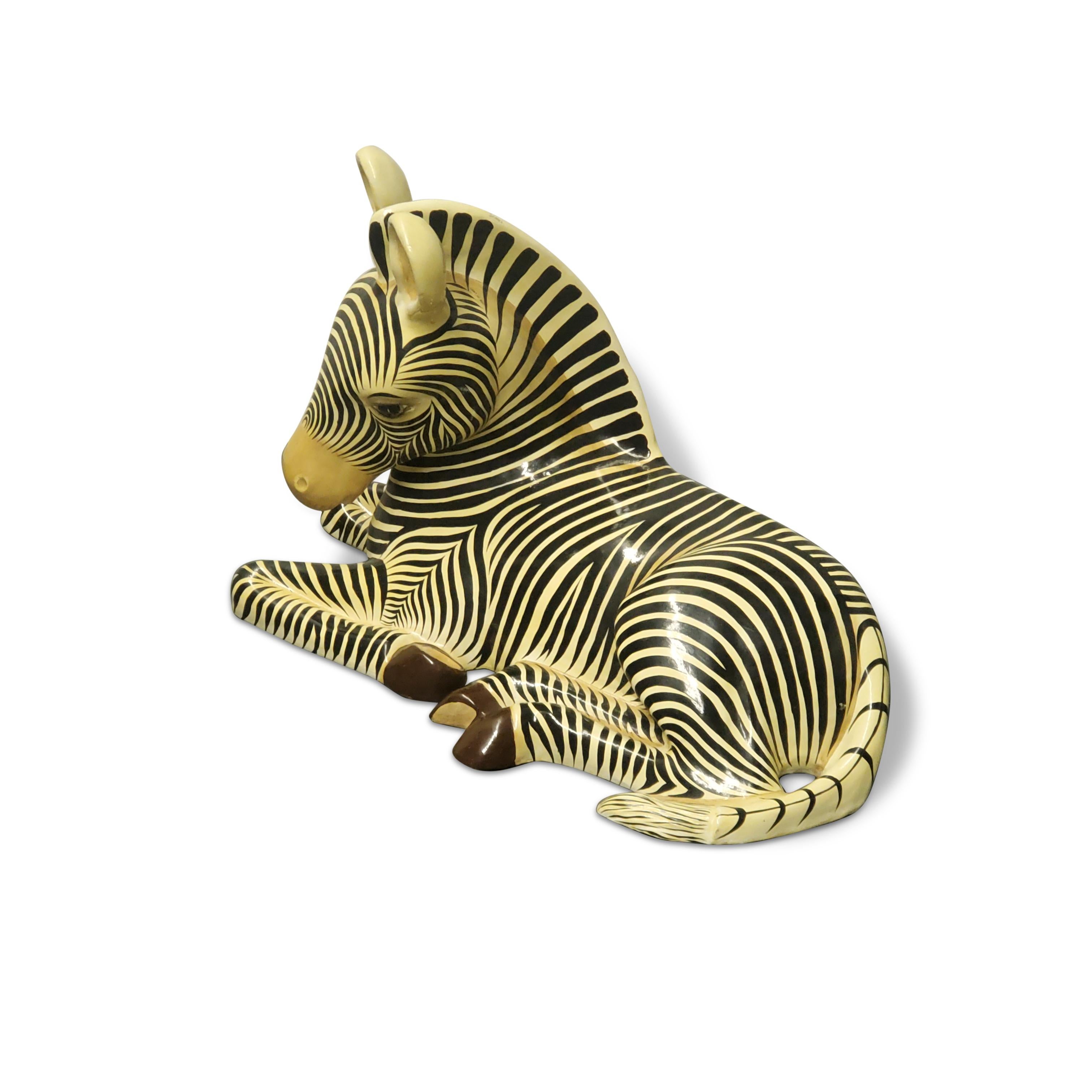 Sermel Tonala Paper Mache Zebra Sculpture For Sale at 1stDibs | mexican ...