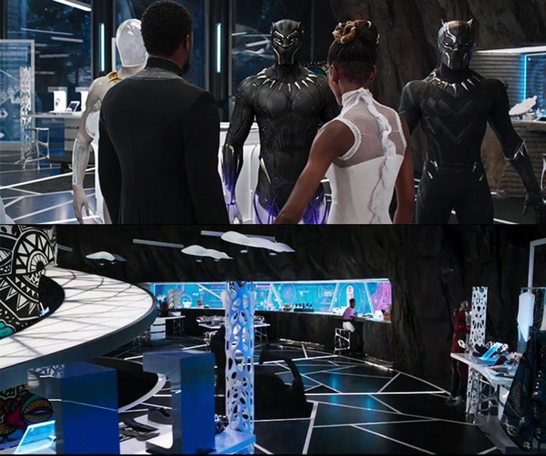 Serous Bar Stools - Set of (2) as in the Black Panther Film by Marvel ...