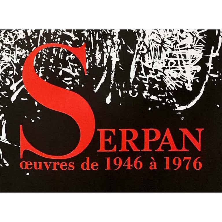 Serpan - Original poster of Serpan's exhibition in 1977 at the Beaulieu ...