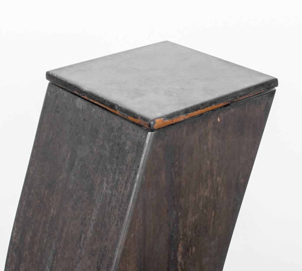 Serpentine Bronze and Pebble Fountain Sculpture For Sale at 1stDibs