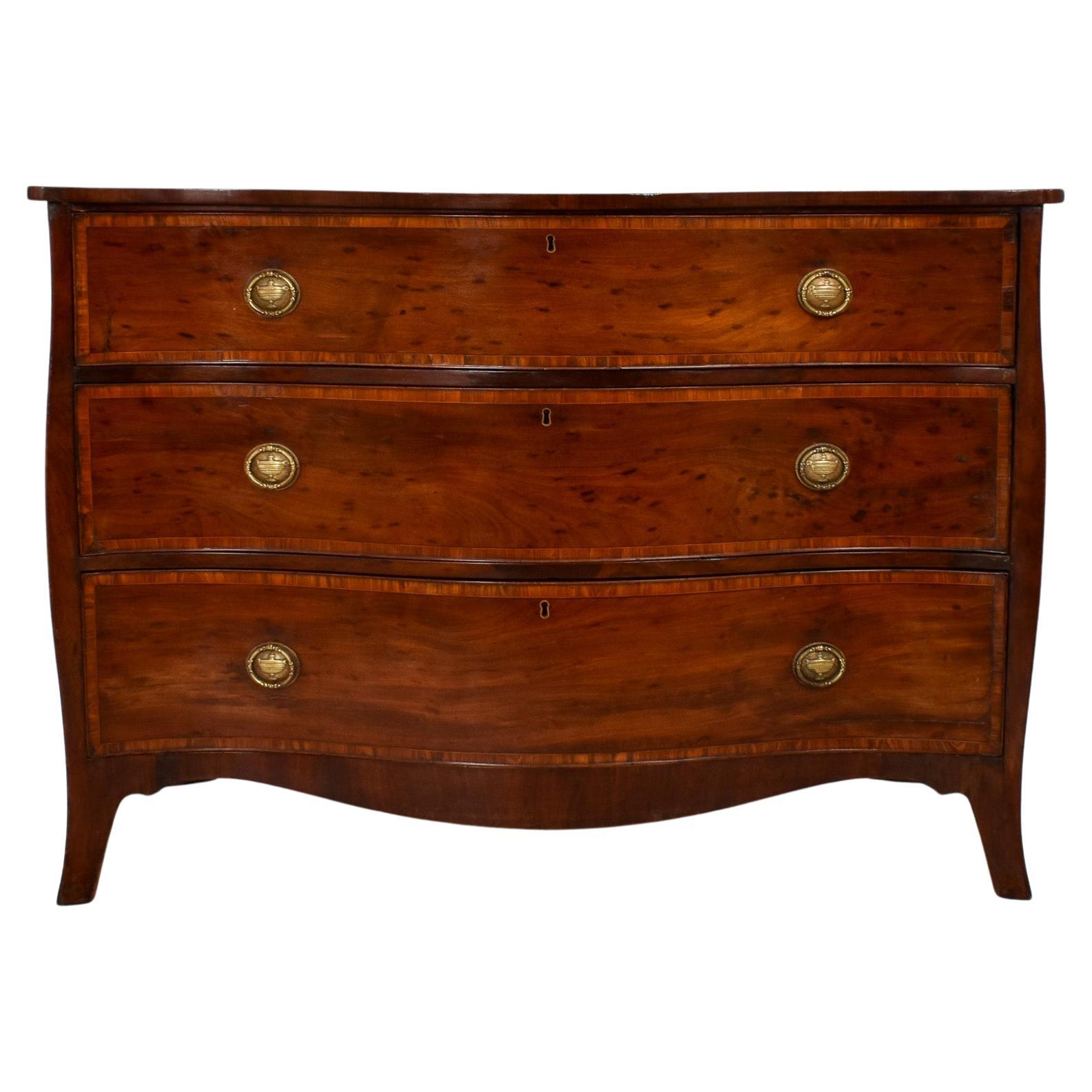 Georgian Serpentine Front Commode For Sale at 1stDibs | georgian commode