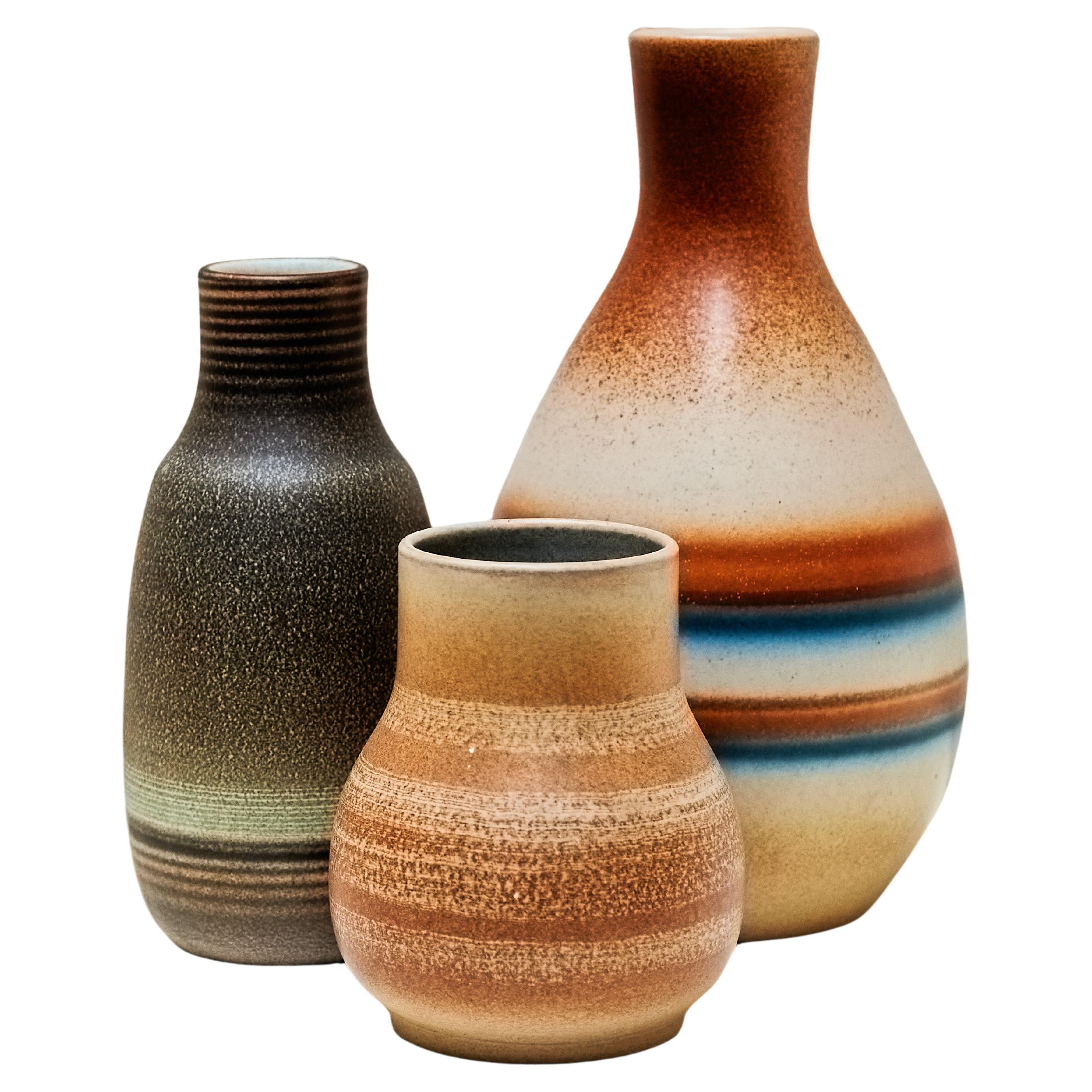 Double Handled Teco Vase at 1stDibs