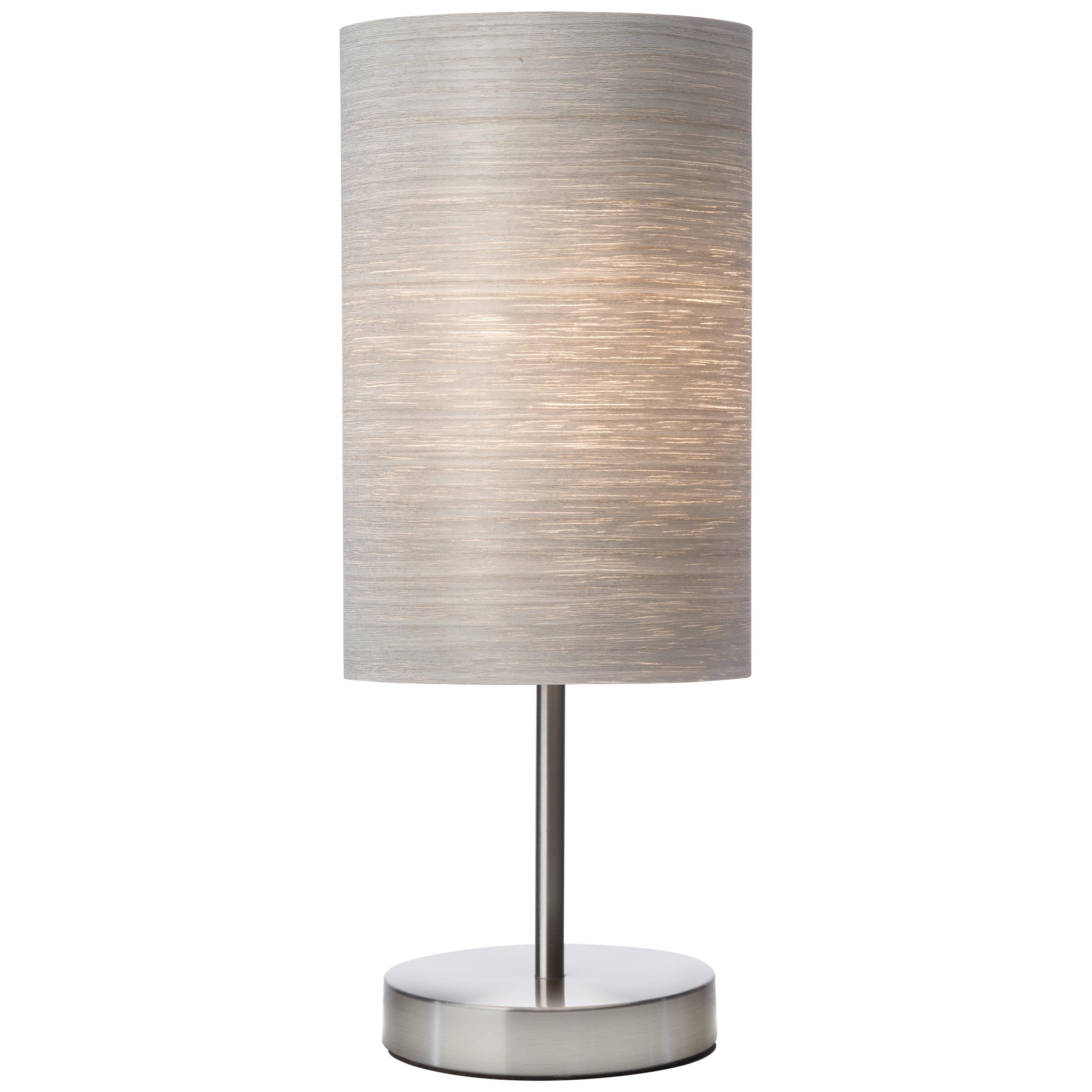 Francoise See Large Brushed Steel Lamp For Sale at 1stDibs