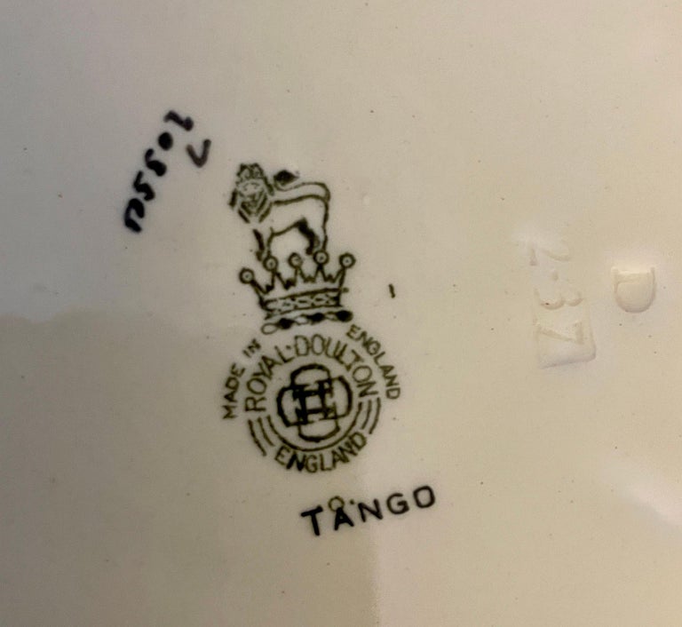 Service De Table Moderniste de Royal Doulton, Modèle Tango, 1935, 6 ...